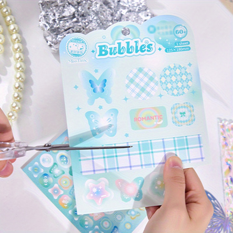 Korean style Self cut Bubble Gukka Stickers Journal - Temu Australia