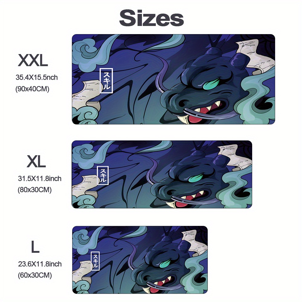 Dragon Mat Mousepad: Gamer Office Mat Light Gaming Room Desk - Temu