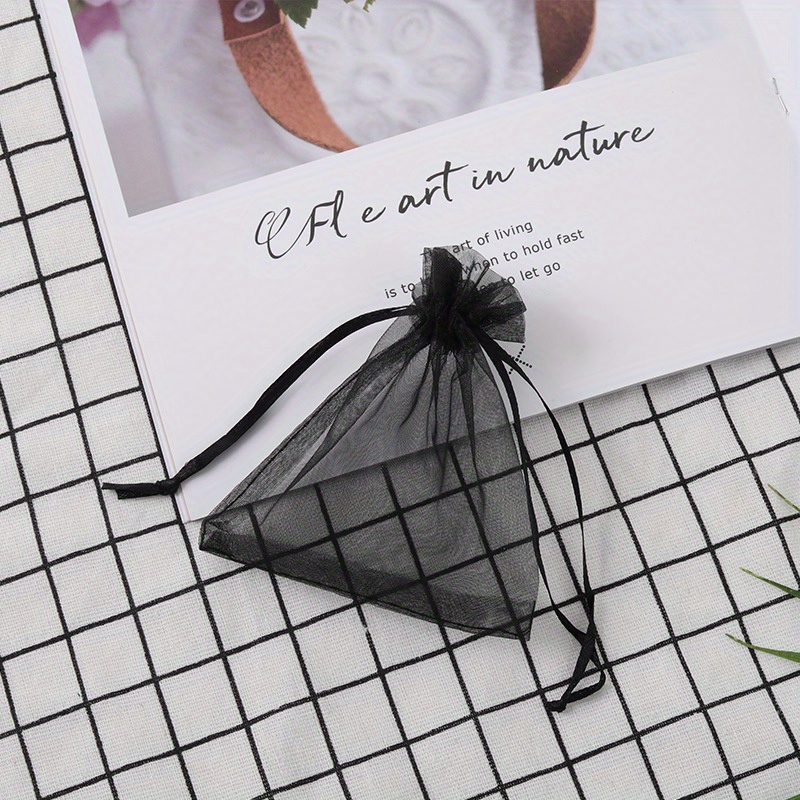 Solid Mesh Drawstring Small Bags Bundle Gift - Temu United Kingdom