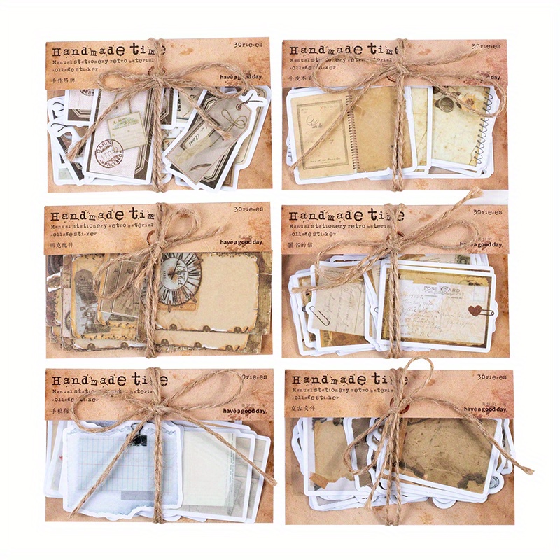 Vintage Stickers Pack Diy Scrapbooking Diary Album Stick - Temu
