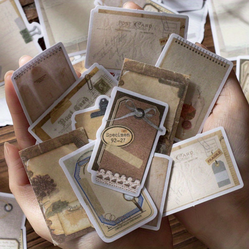 Vintage Stickers Pack Diy Scrapbooking Diary Album Stick - Temu