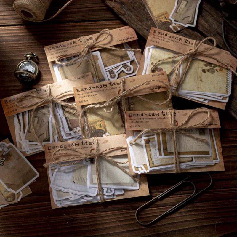 Vintage Stickers Pack Diy Scrapbooking Diary Album Stick - Temu