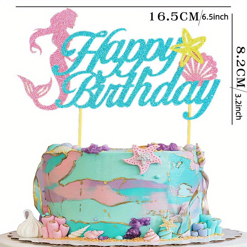 party decorative tag dessert table tag birthday party fish tail cake ...