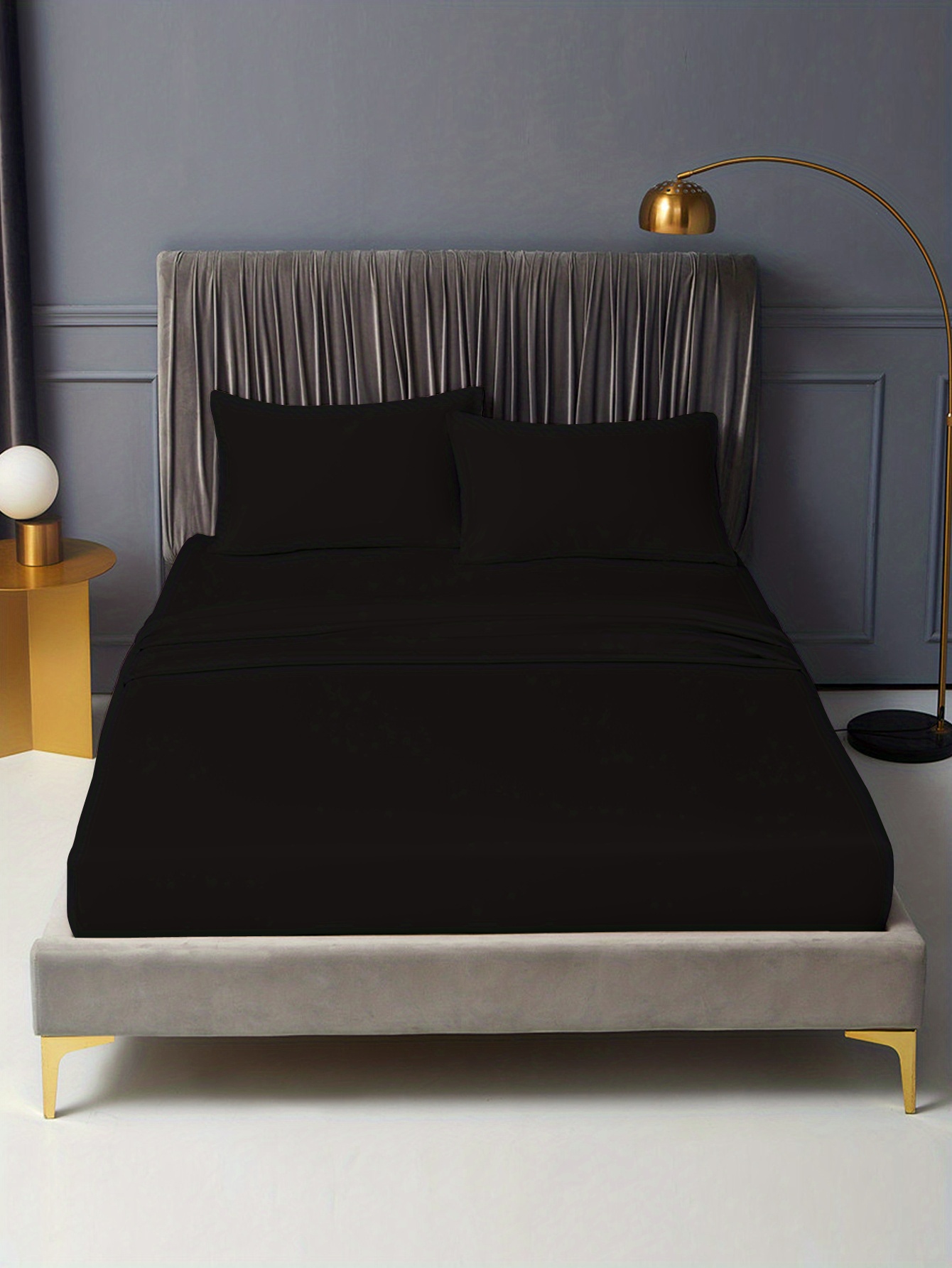 Fitted Sheet Set Solid Color Frosted Bedding Set Bedroom - Temu New Zealand