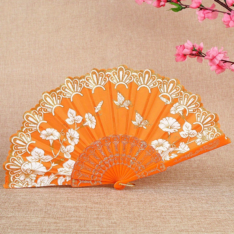Chinese Dance Fan Folding Fan Plastic Gift - Temu