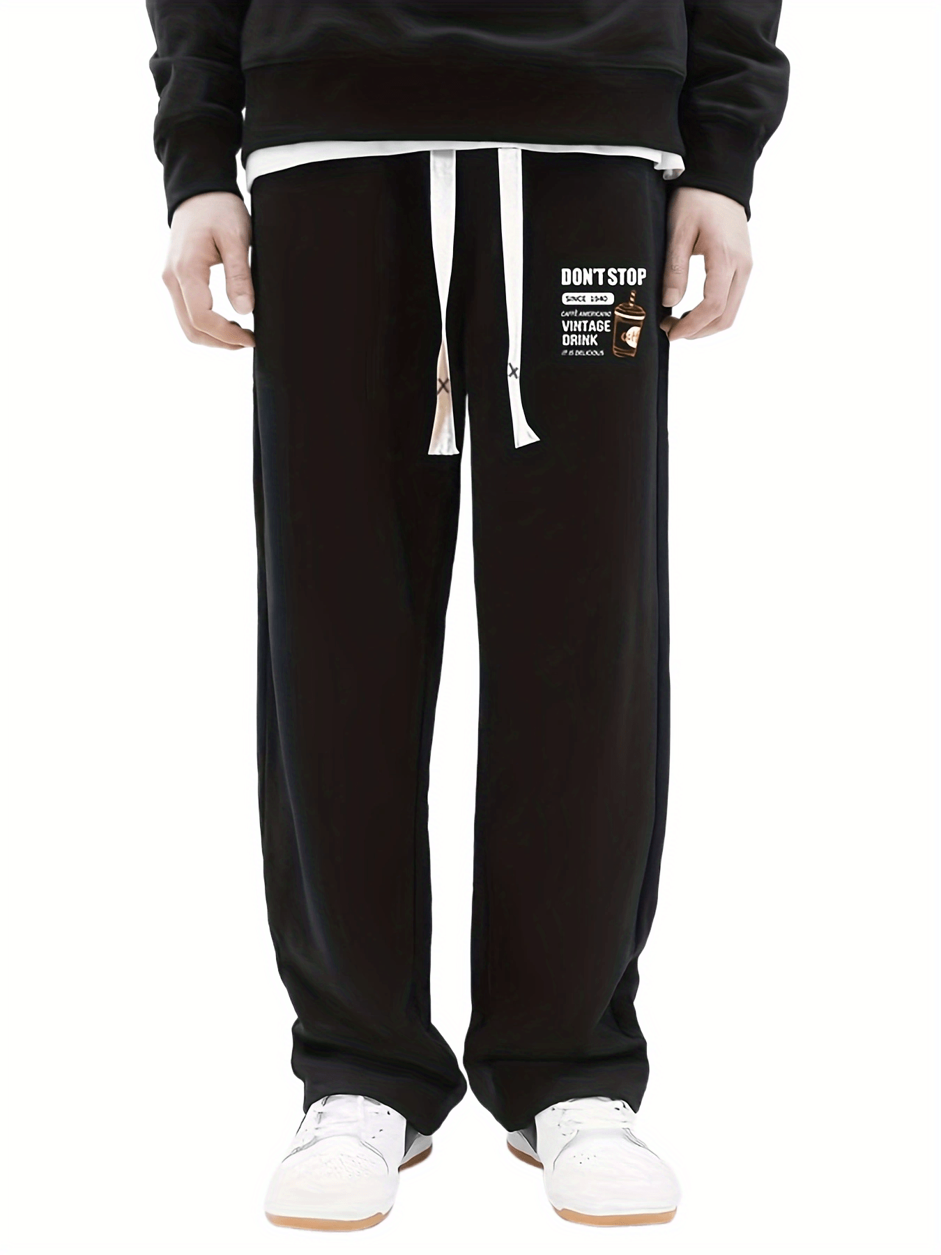 ' Stop' Casual Slightly Stretch Loose Fit Graphic - Temu Netherlands