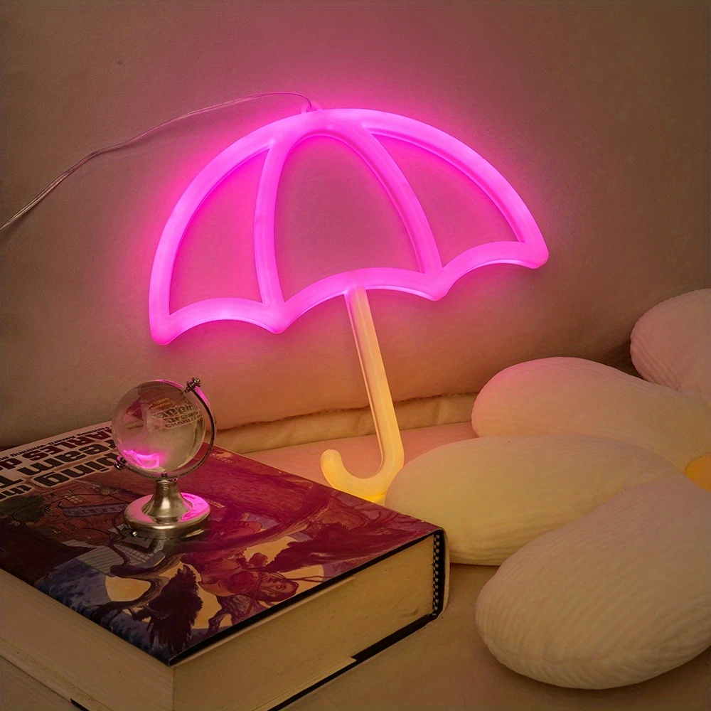 umbrella shape led neon sign usb powered neon light bedroom - {region_name}