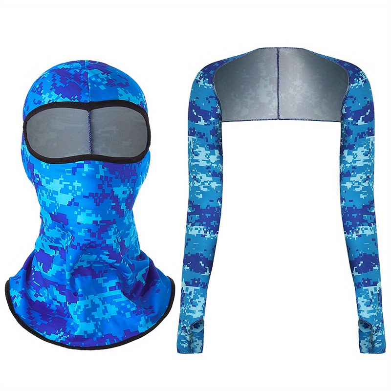 Stay Cool Protected Outdoors Sun Protection Shawl Face Mask - Temu ...