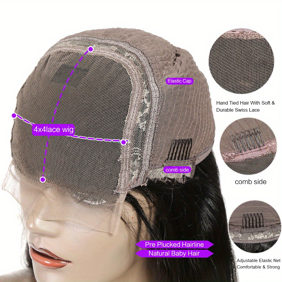 Brazilian Body Wave Lace Front Bob Wig Baby Hair Perfect - Temu United ...