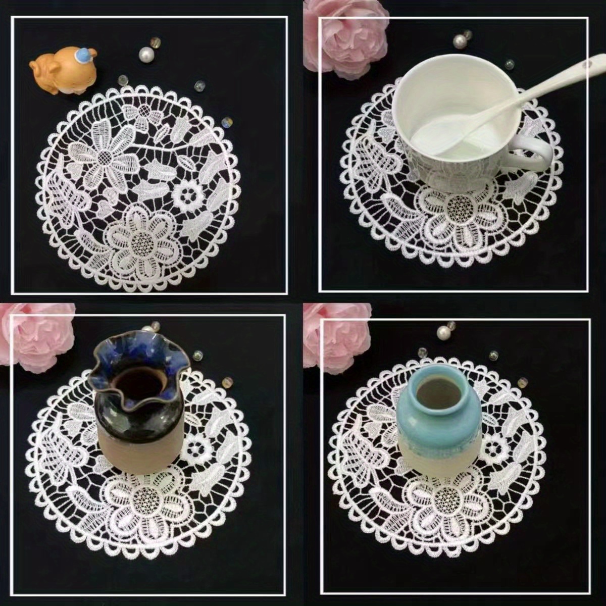 Embroidered Coaster - Temu Ireland