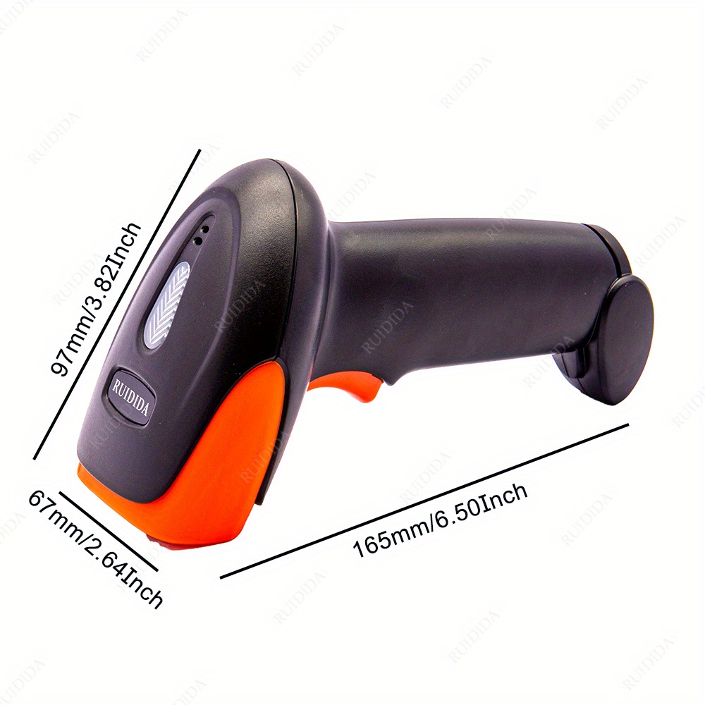 2 4g Wireless Wired Barcode Scanner With Holder 1d 2d Qr Code Reader ...