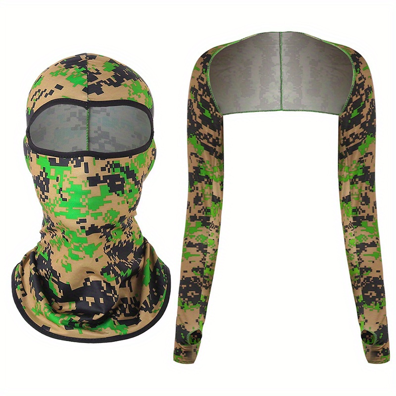 Stay Cool Protected Outdoors Sun Protection Shawl Face Mask - Temu ...