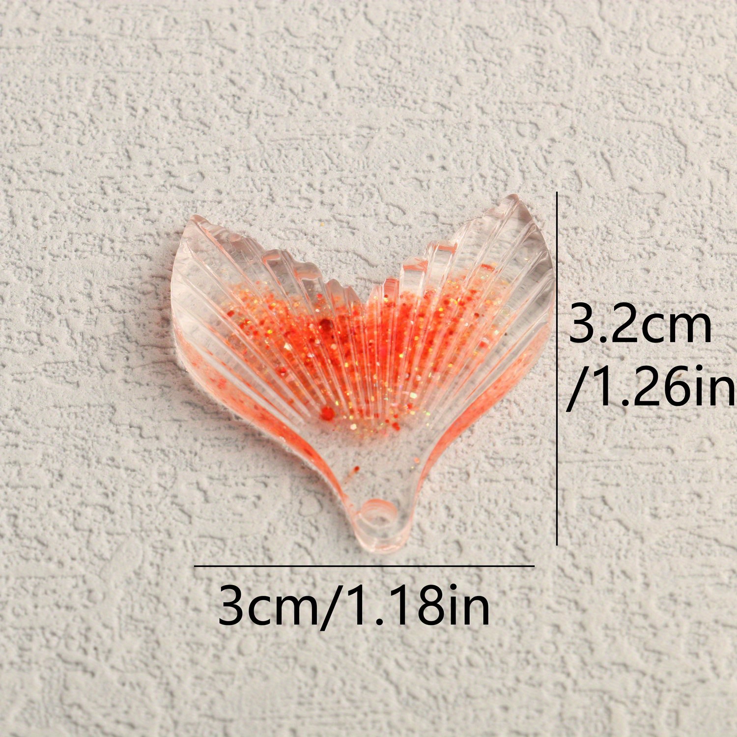 수지 매력 다채로운 투명 반짝이 펜던트 우아한 인어 꼬리 모양 여름 펜던트 장식품 수제 보석 Diy 목걸이 팔찌 펜던트 액세서리