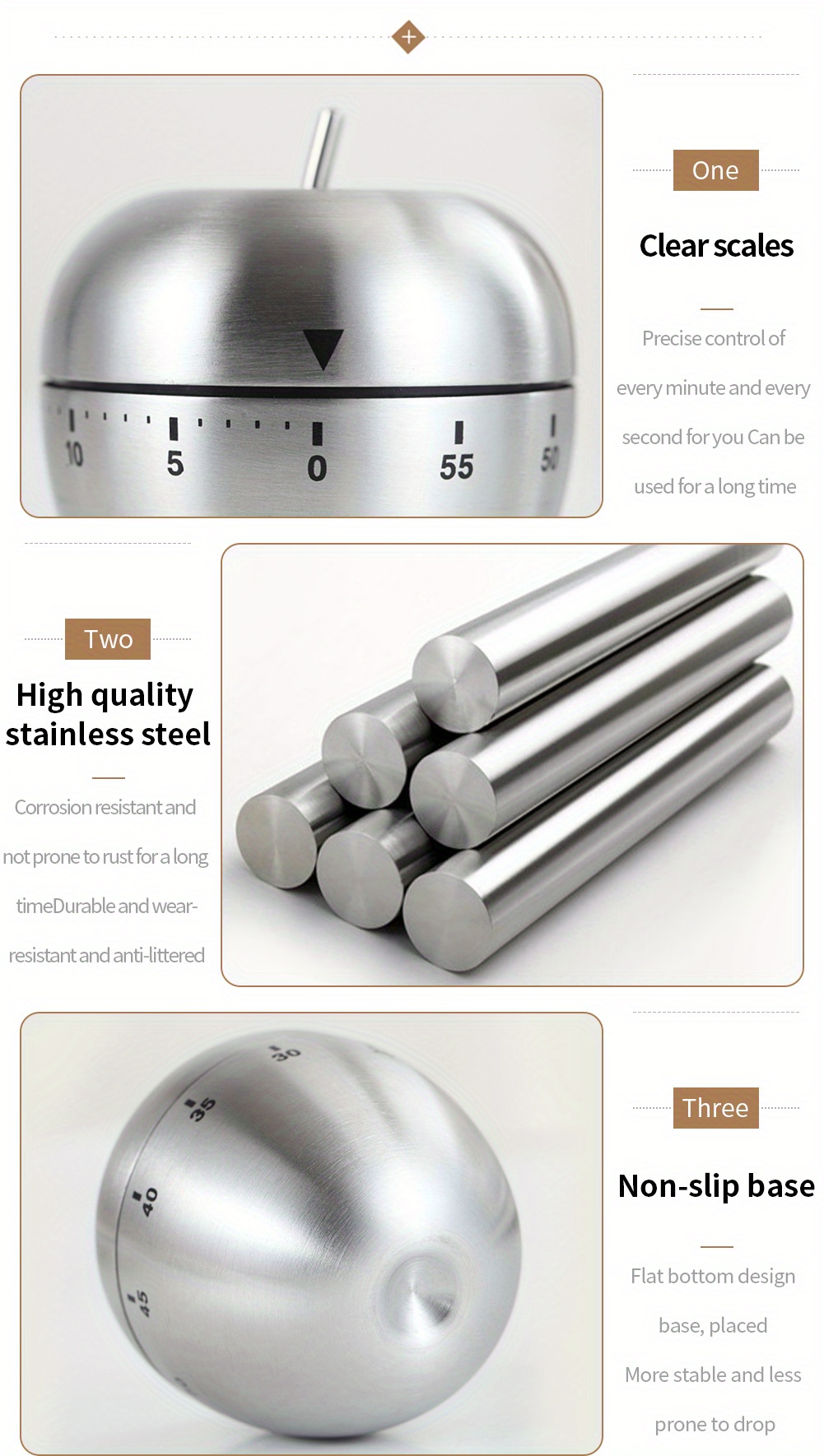 Kitchen Cooking Timer Stainless Steel Egg Alarm Clock 60 - Temu Australia