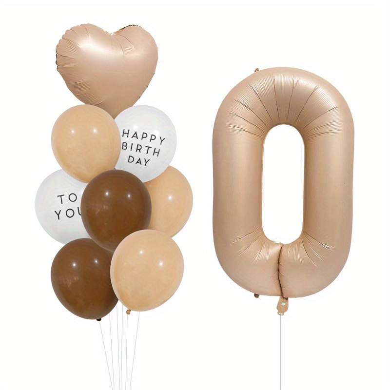 Balloons Crown Birthday Party Balloons Number - Temu United