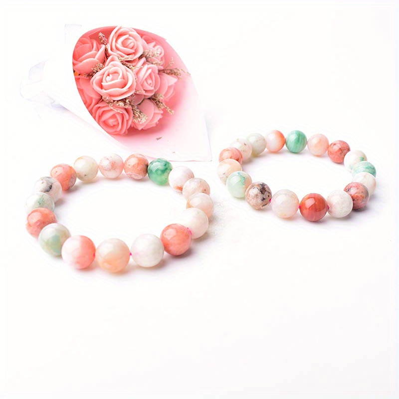 Hand made Fashion Simple Natural Rainbow Agate Stone - Temu United Kingdom