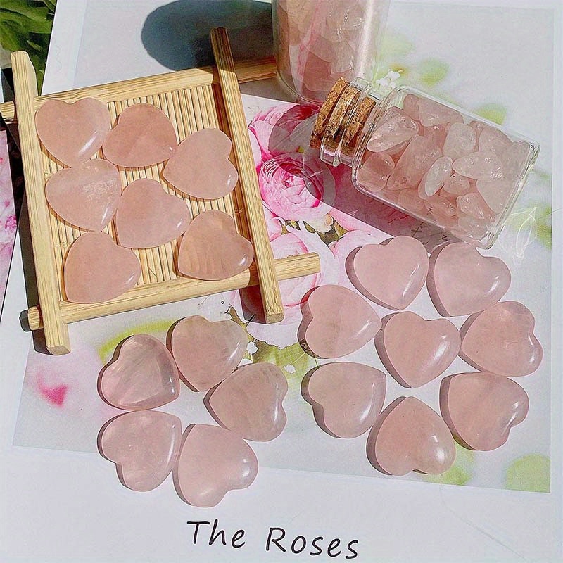 1 20 30 50 100pcs packs natural rose heart love carved palm - health ...