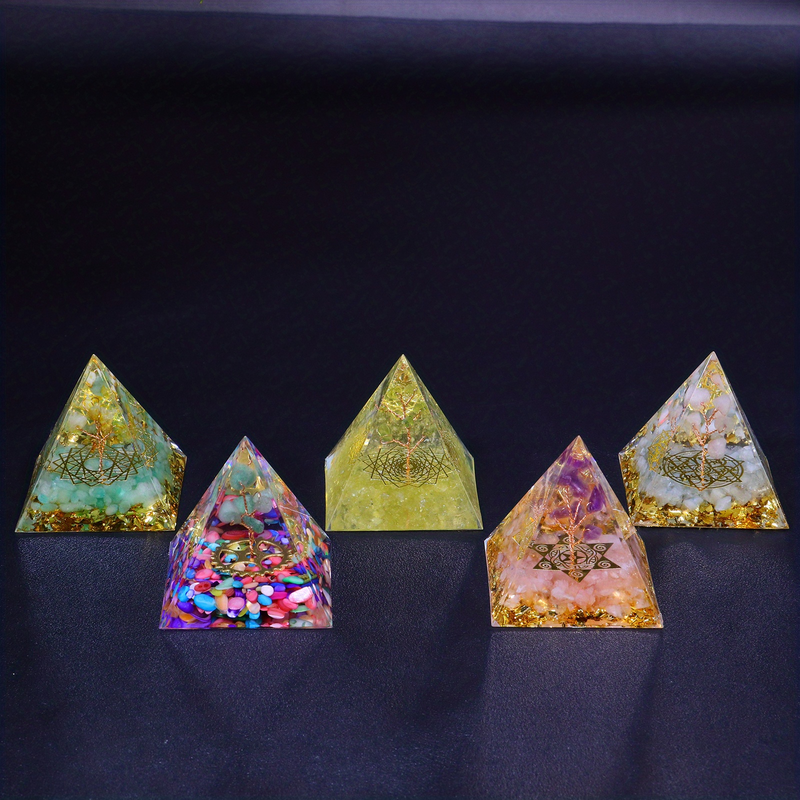 Delicate Colorful Funky Pyramid Desktop - Temu Netherlands