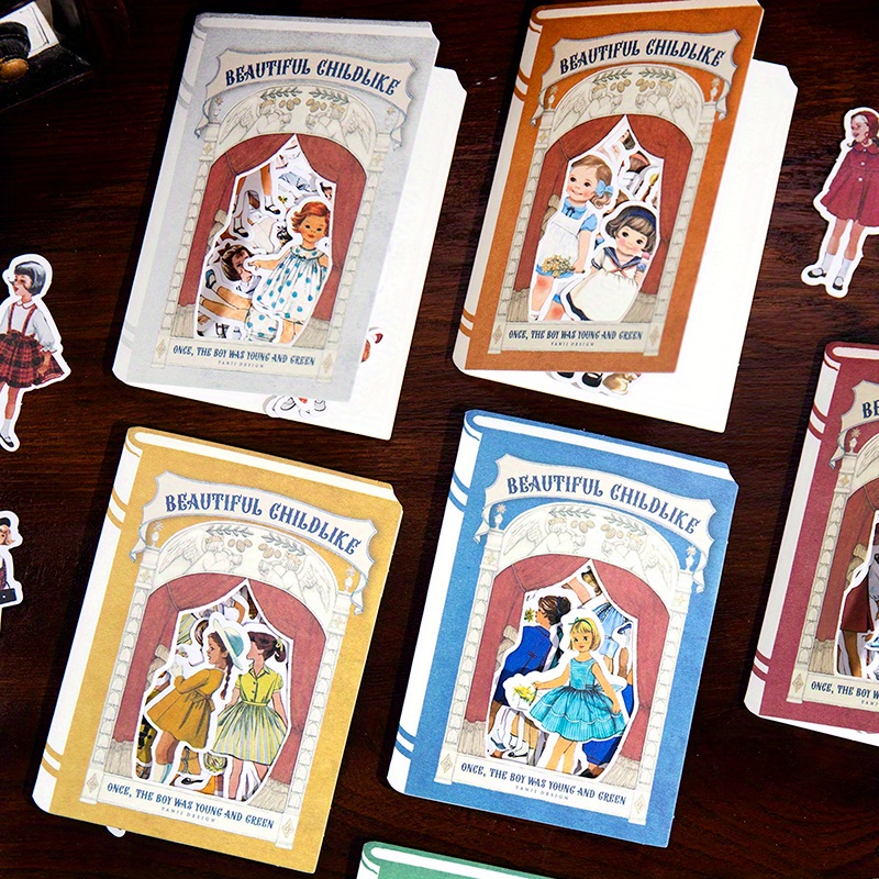 cute cartoon retro character sticker pack - Temu Australia