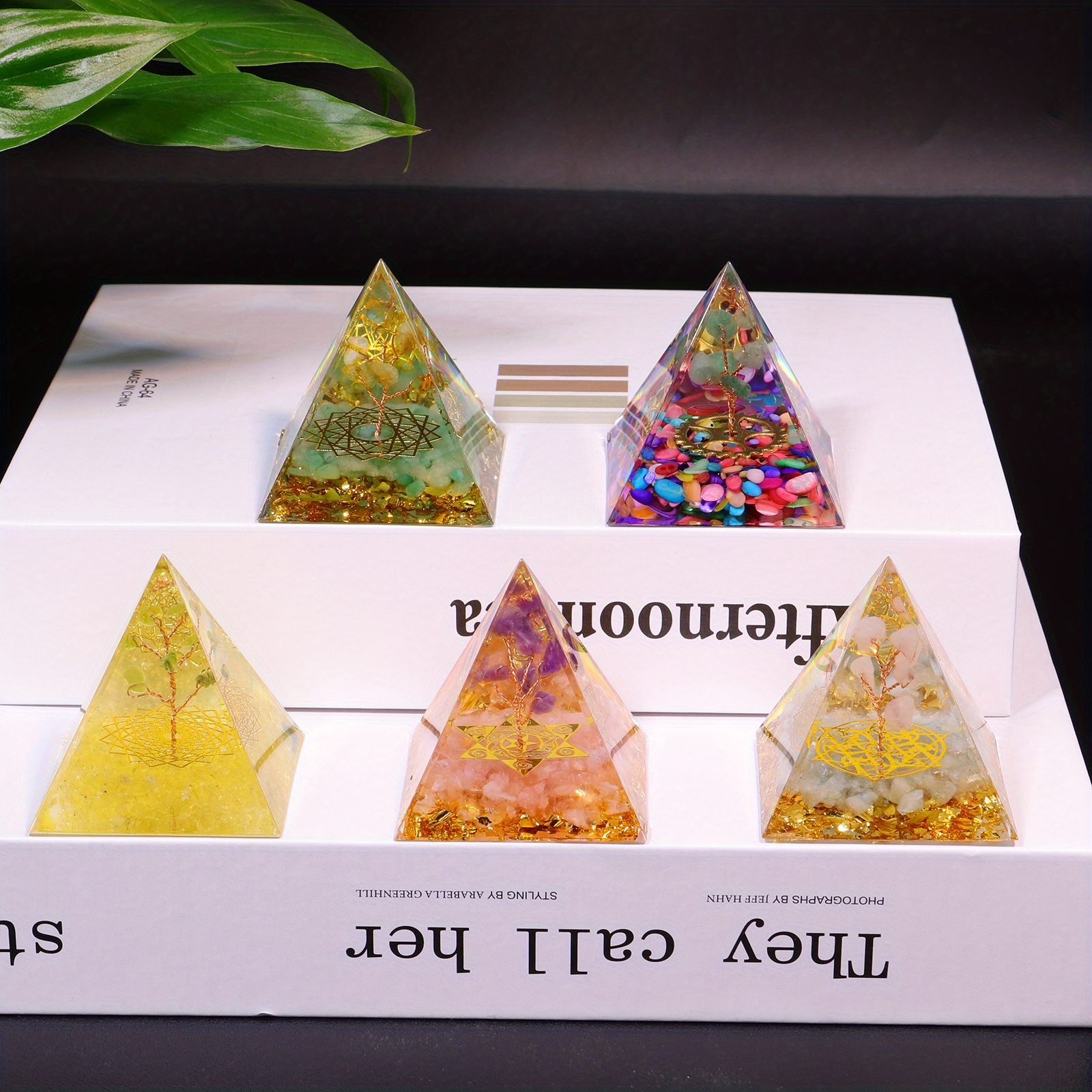 Delicate Colorful Funky Pyramid Desktop - Temu Netherlands