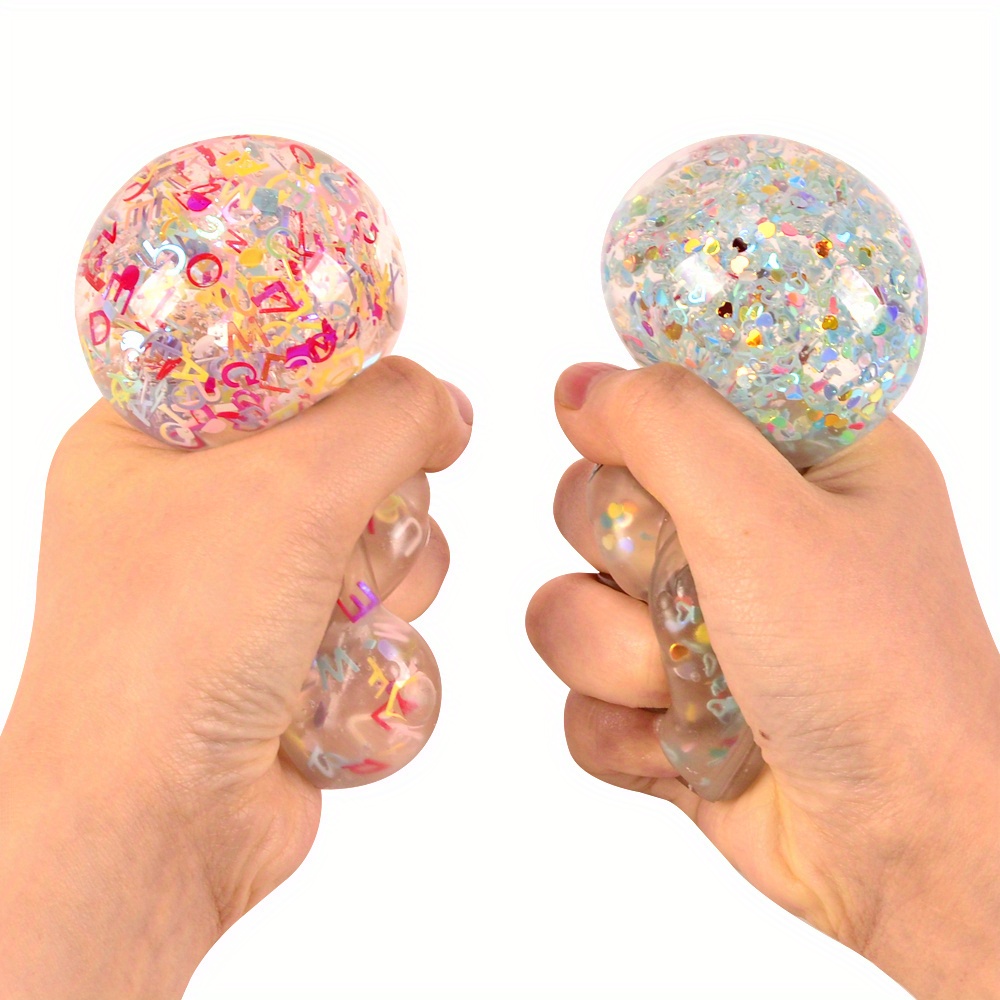 Sequin Bear Toys Squeeze Elastic Stress Relief Sensory Toys - Temu