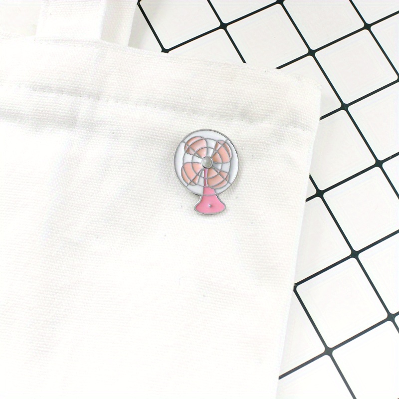 Cartoon Small Electric Fan Accessory Brooch Cute Enamel - Temu Australia