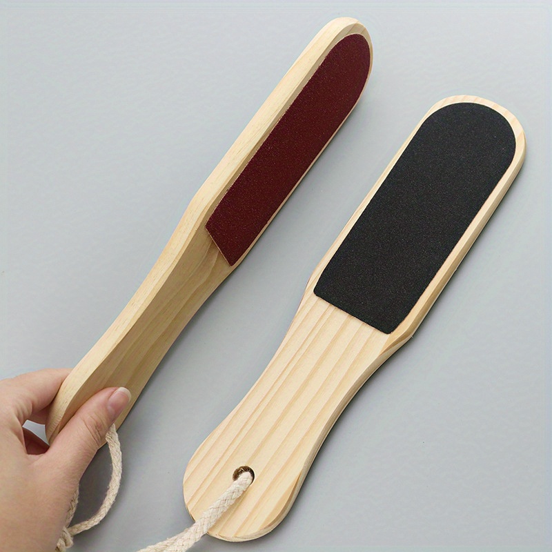 Wooden Foot File Double Sided Callus Remover Professional Pedicure File ...