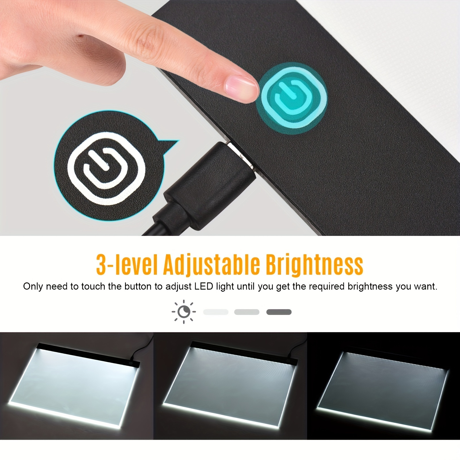 A3 Dimmable Led Drawing Board Light Pad Drawing - Temu