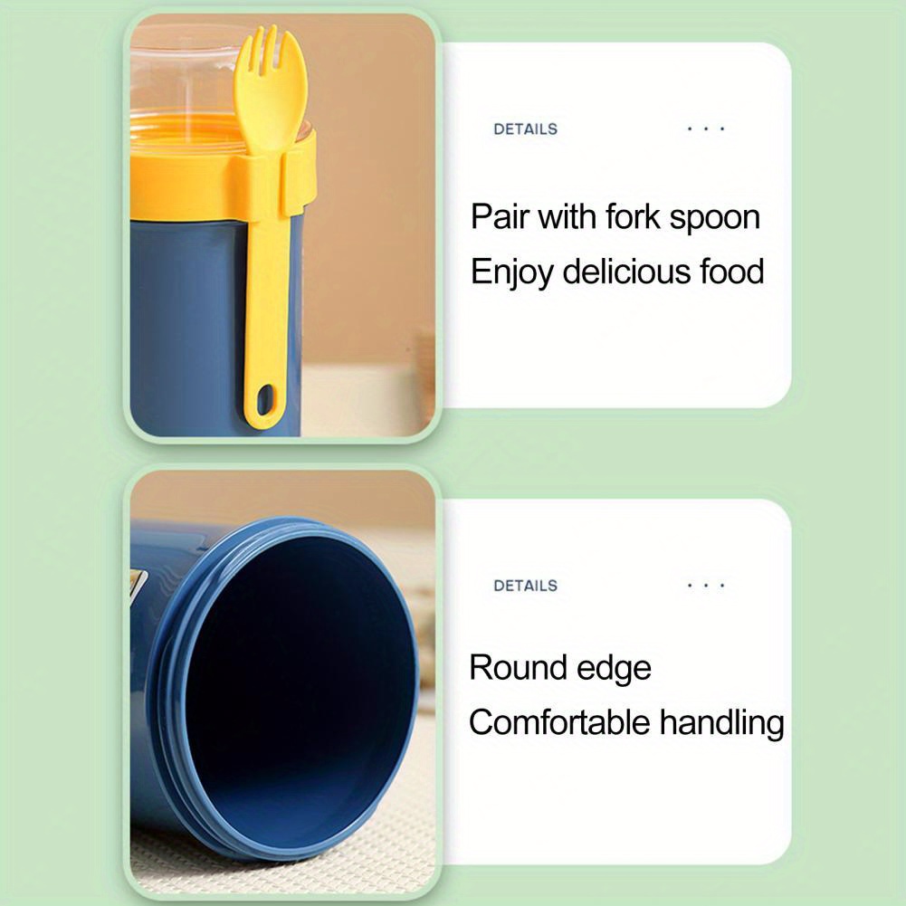 1pc Breakfast Oatmeal Cereal Nut Yogurt Salad Cup Sealed - Temu Australia