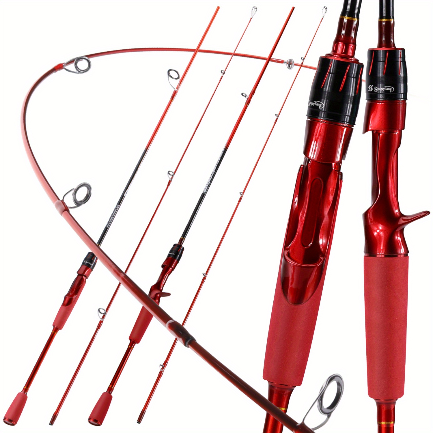 Sougayilang 2 section Fishing Rod Durable Carbon Casting - Temu New Zealand