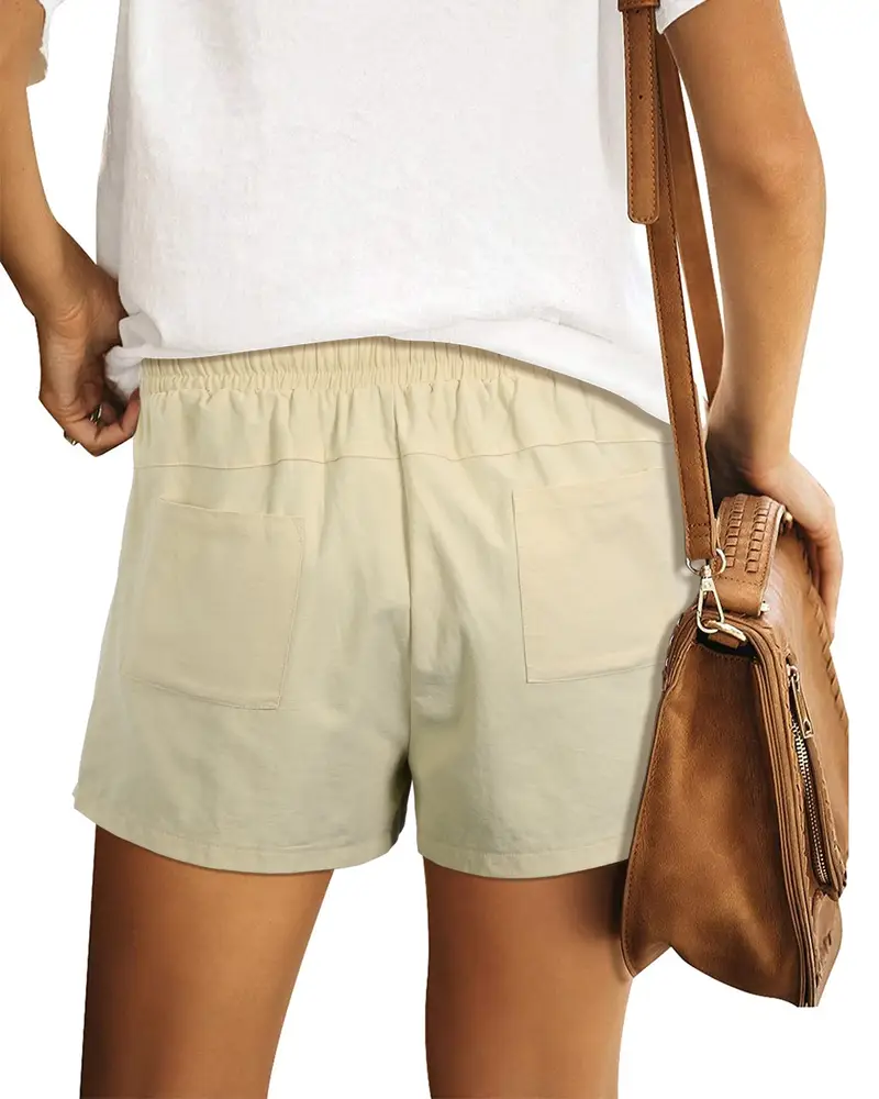 Slant Pockets Drawstring Shorts Casual Shorts Spring Summer Temu Norway