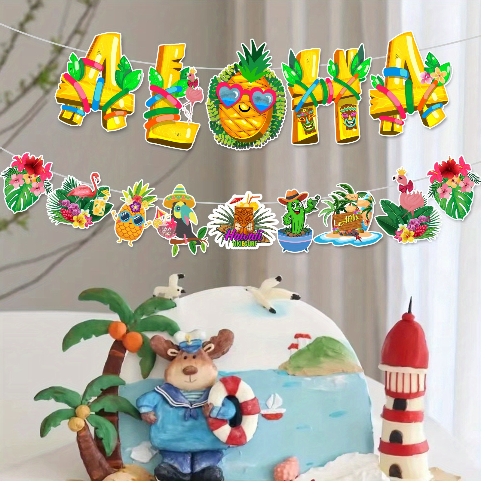 Alohasummer Fruit Party Flag Flower Banner Summer Decor - Temu Australia