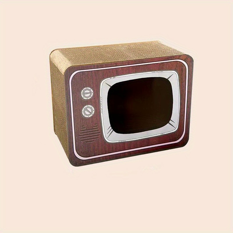Retro Vertical Corrugated Cardboard Cat House Scratcher - Temu