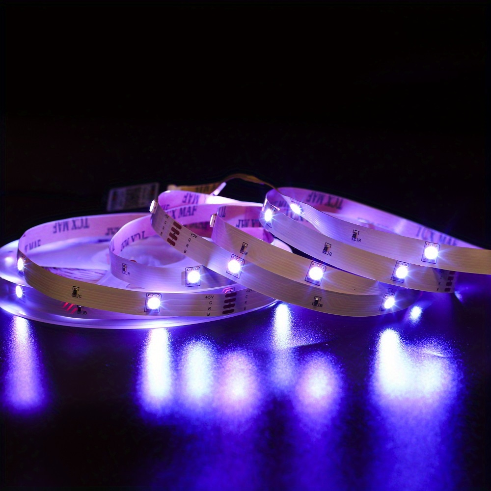 Led Strip Lights Room Christmas Decoration Rgb 5050 Remote - Temu ...