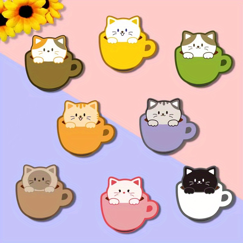 Cute Cat Design Self adhesive Memo Pad Colorful Sticky Notes - Temu