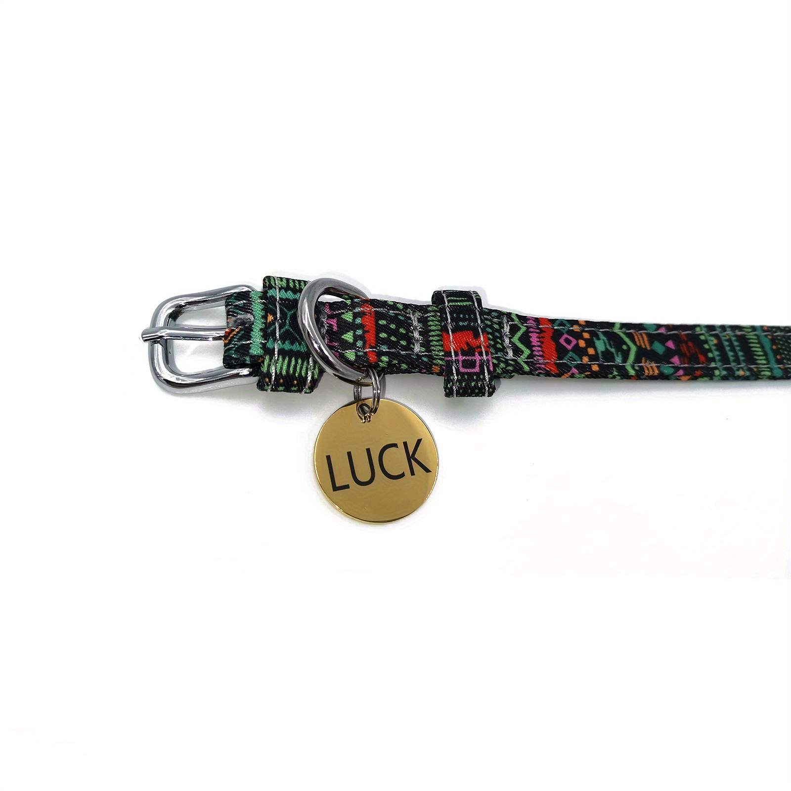 Customized Black Boho Pet Collar Golden Stainless Steel - Temu Netherlands