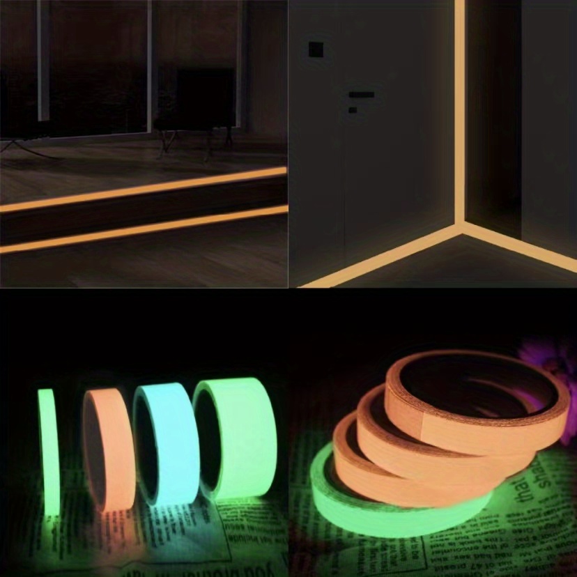 Luminous Tape Fluorescent Tape Green Warning Ground Light - Temu