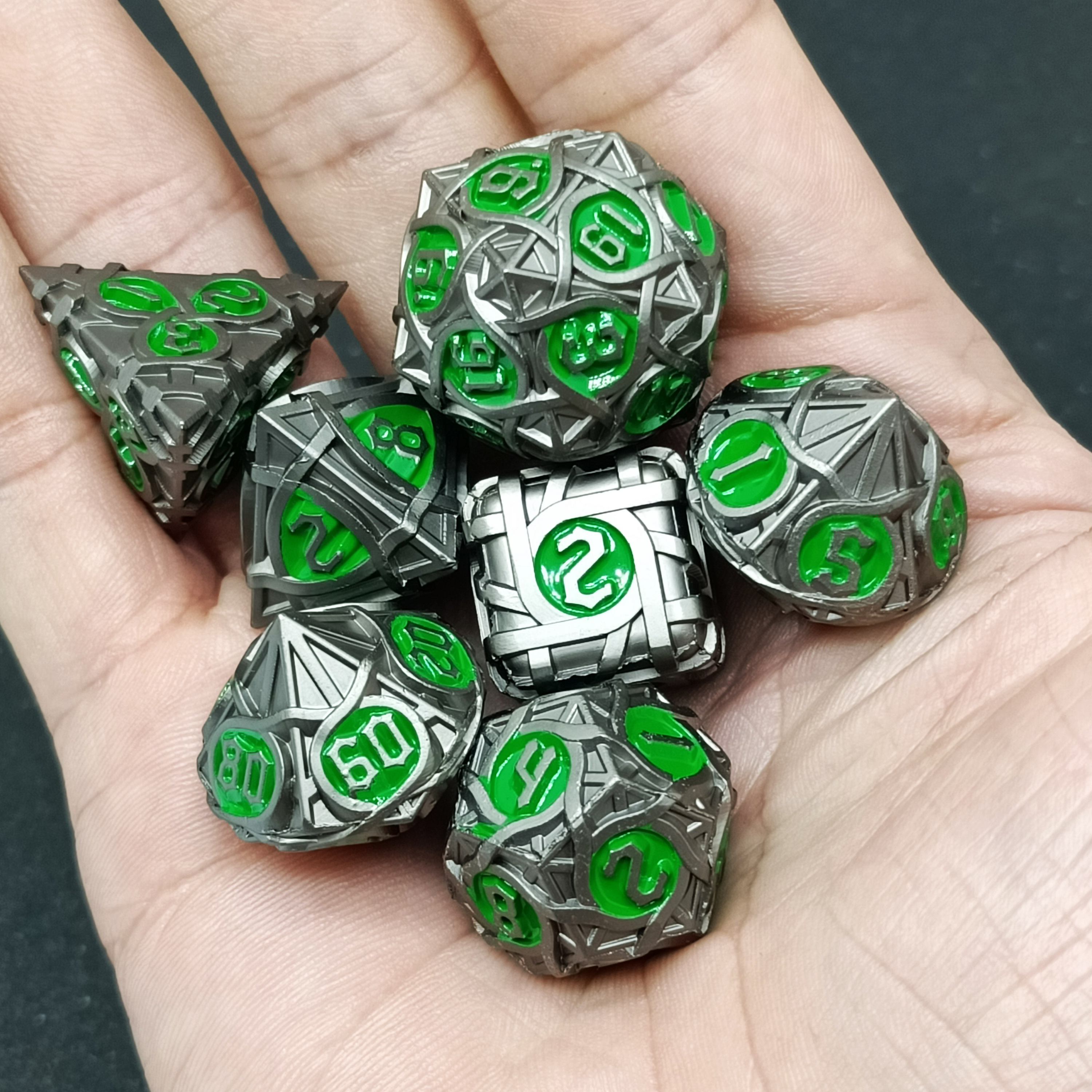 Polyhedral Dragon Dice Set Perfect Metal Dice Set Role - Temu