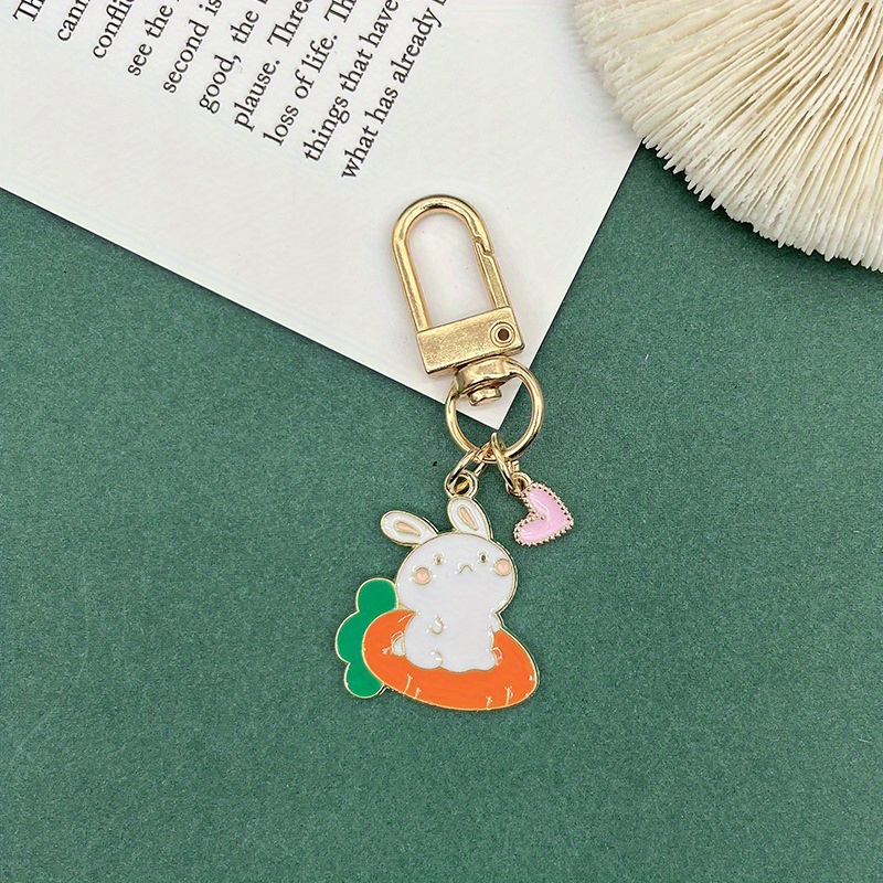 1pc Zinc Alloy Drip Oil Cute Rabbit Astronaut Carrot Heart Mushroom ...