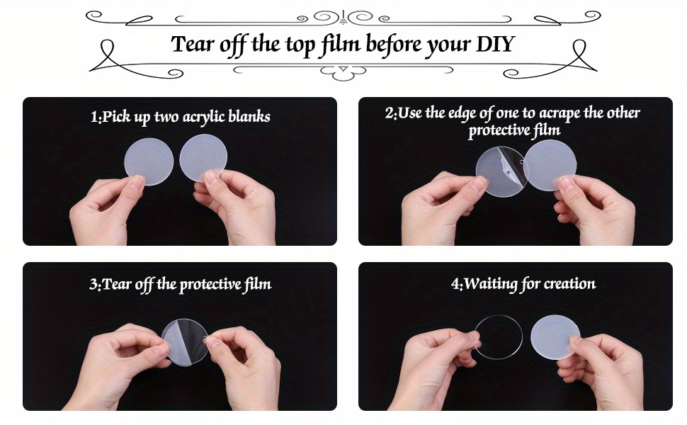 Acrylic Keychain Blank Set Craft Including Rectangle Acrylic - Temu Canada