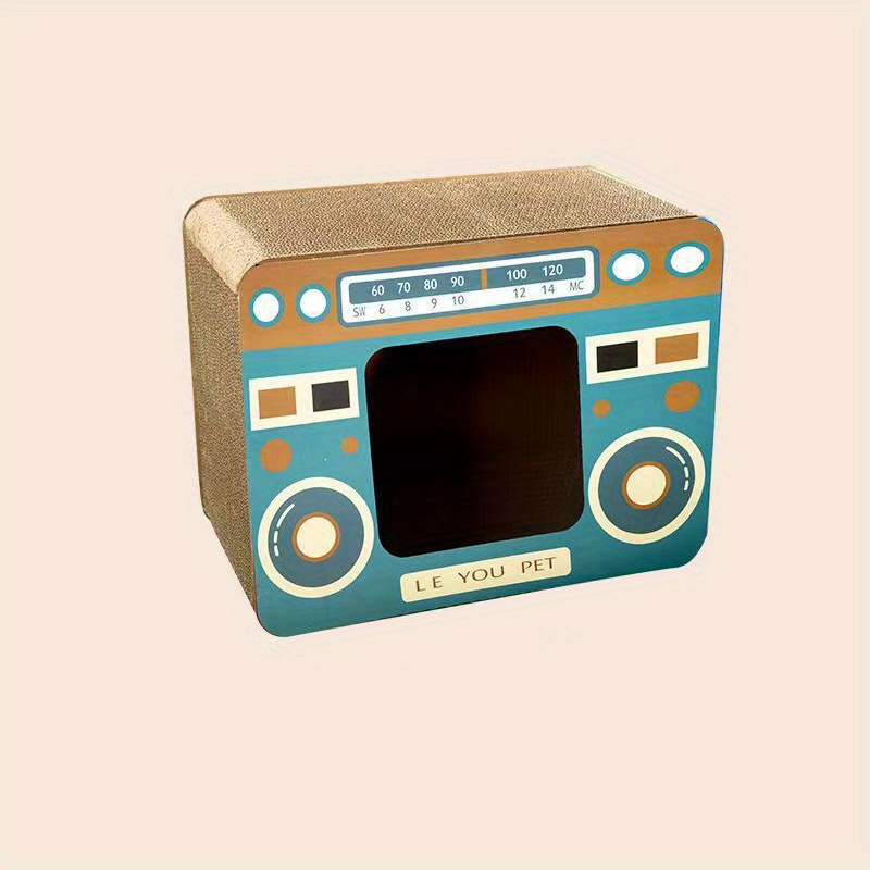 Retro Vertical Corrugated Cardboard Cat House Scratcher - Temu