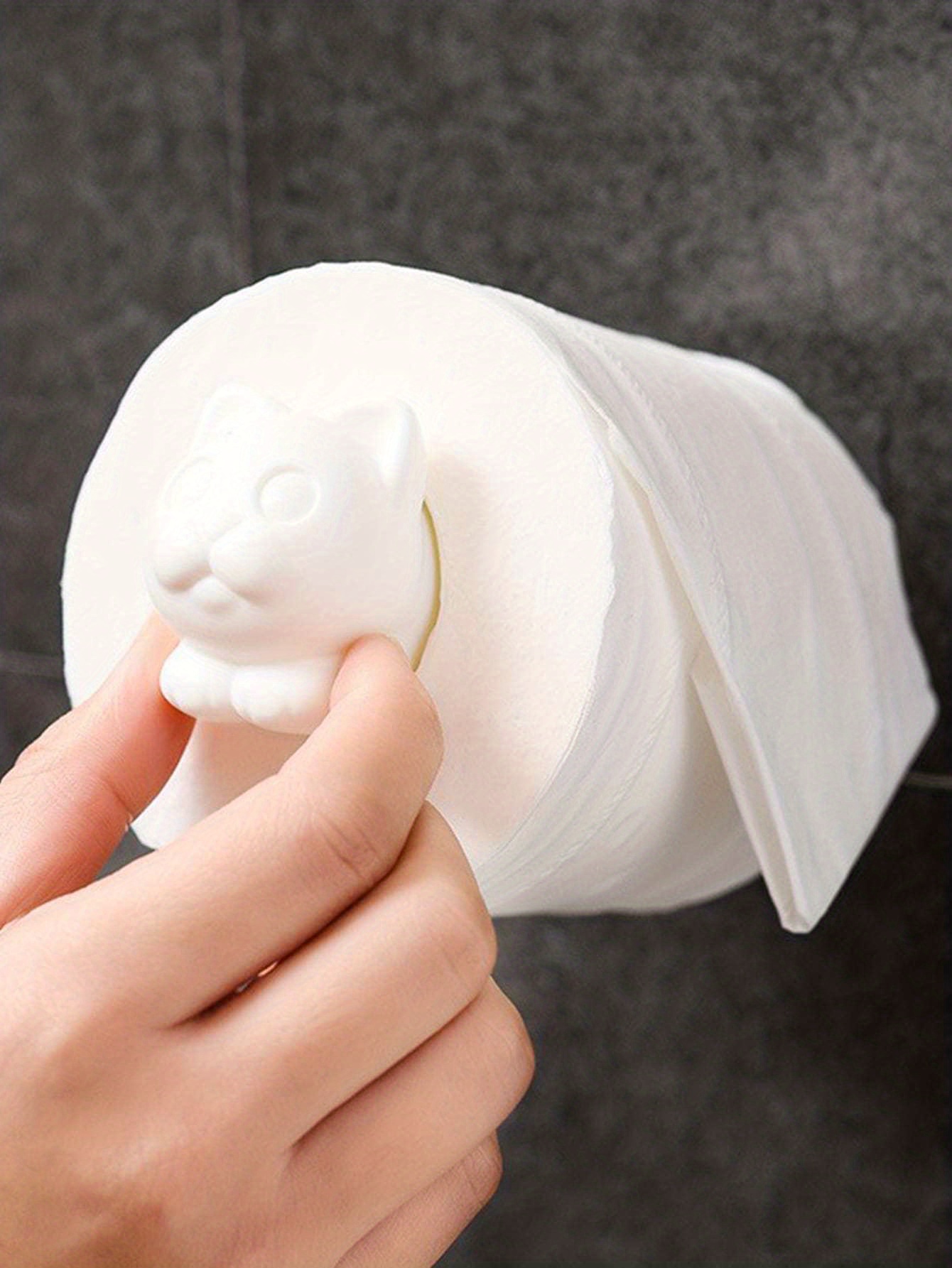 Kitten Retractable Tissue Holder Wall Mount Creative Toilet - Temu ...