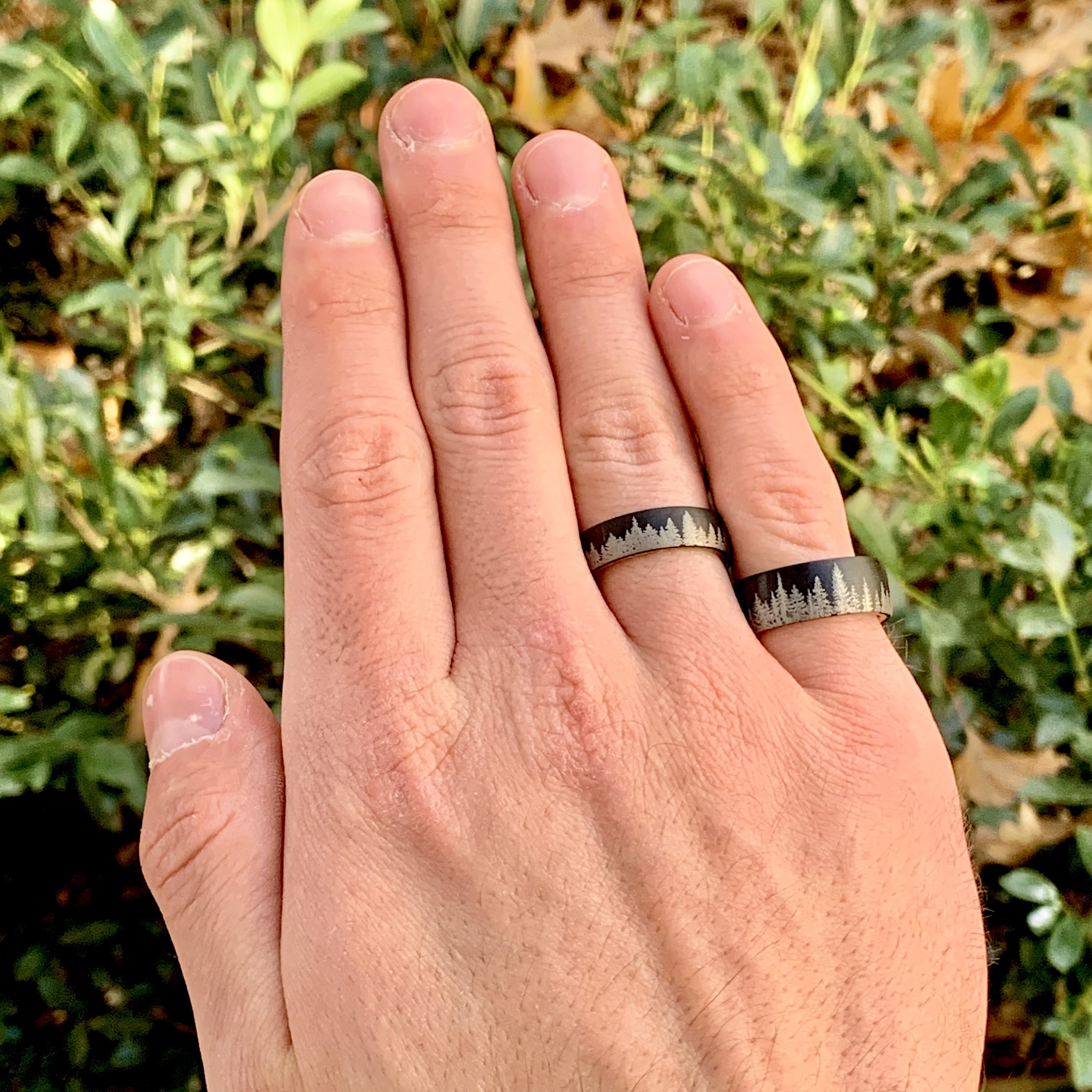 Retro Wooden Men's Ring Pattern Wooden Ring - Temu