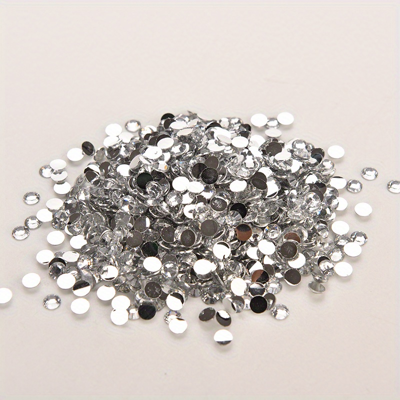 1000pcs 4mm 0 16in Nail Art Flatback Crystal Ab Faceted Round ...