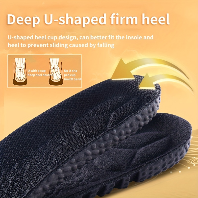 Tpu Material Insoles Shoes Sole Shock Absorption Deodorant - Temu ...