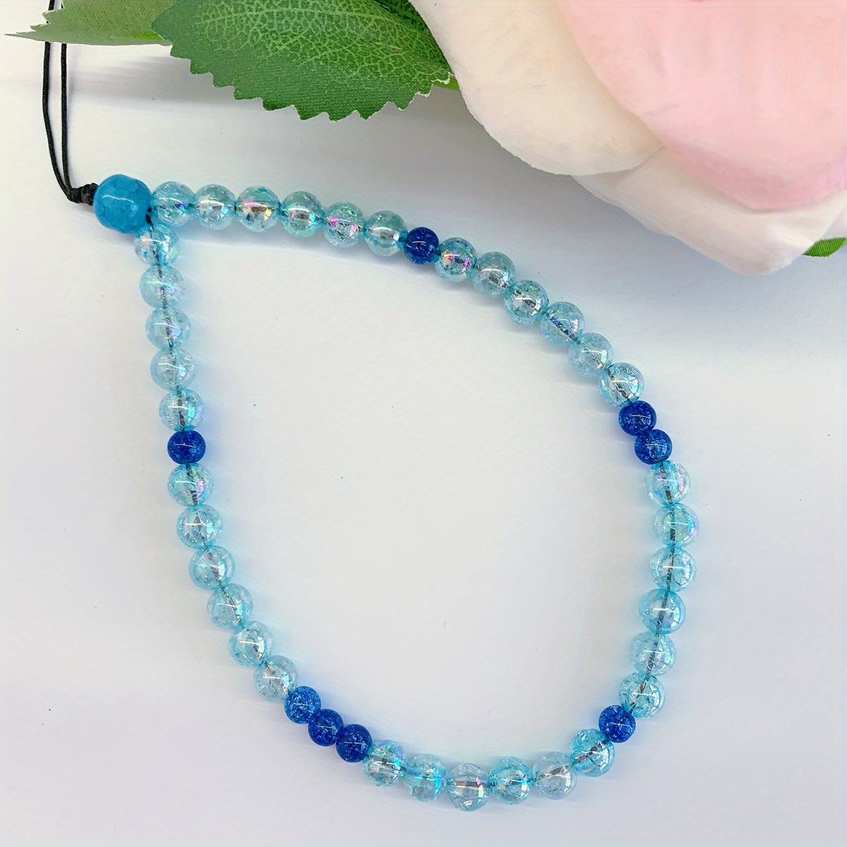 Stone Beads Acrylic Keychain Pendant Mobile - Temu Norway