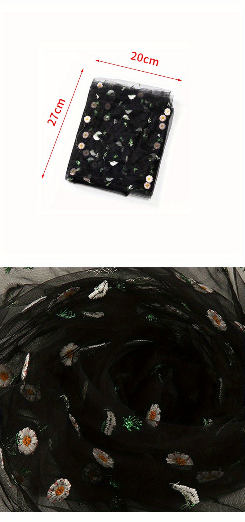 small daisy mesh fairy yarn flower wrapping paper material - Temu