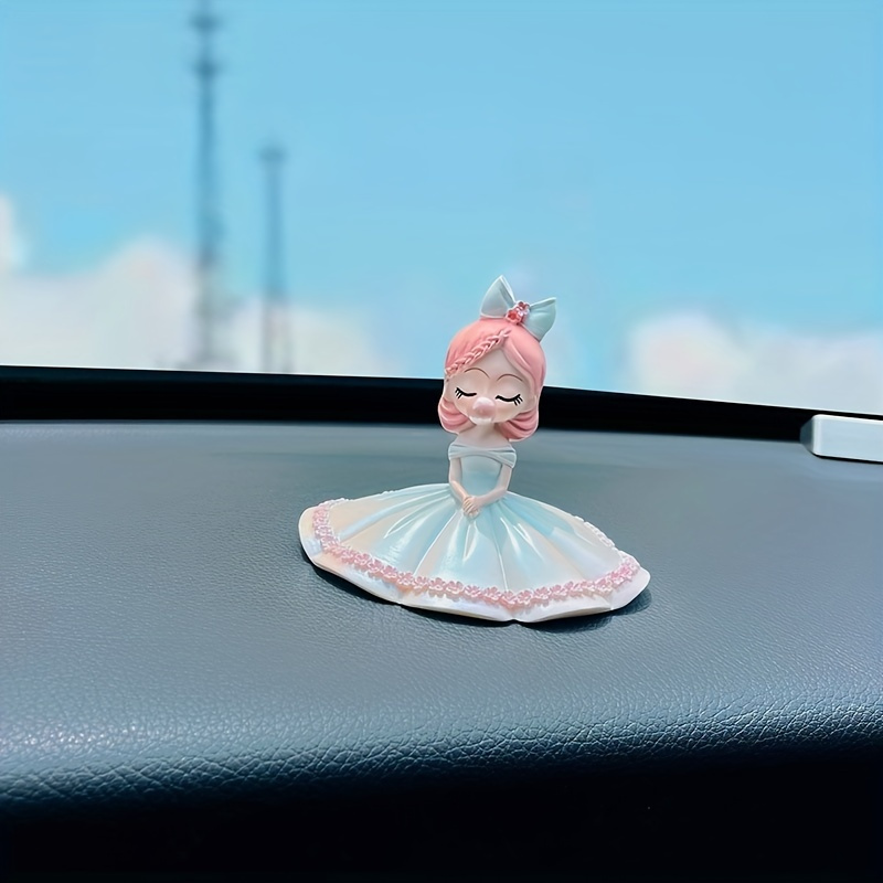 Car Ornament Cartoon Cute Girl Ornament Car Interior - Temu