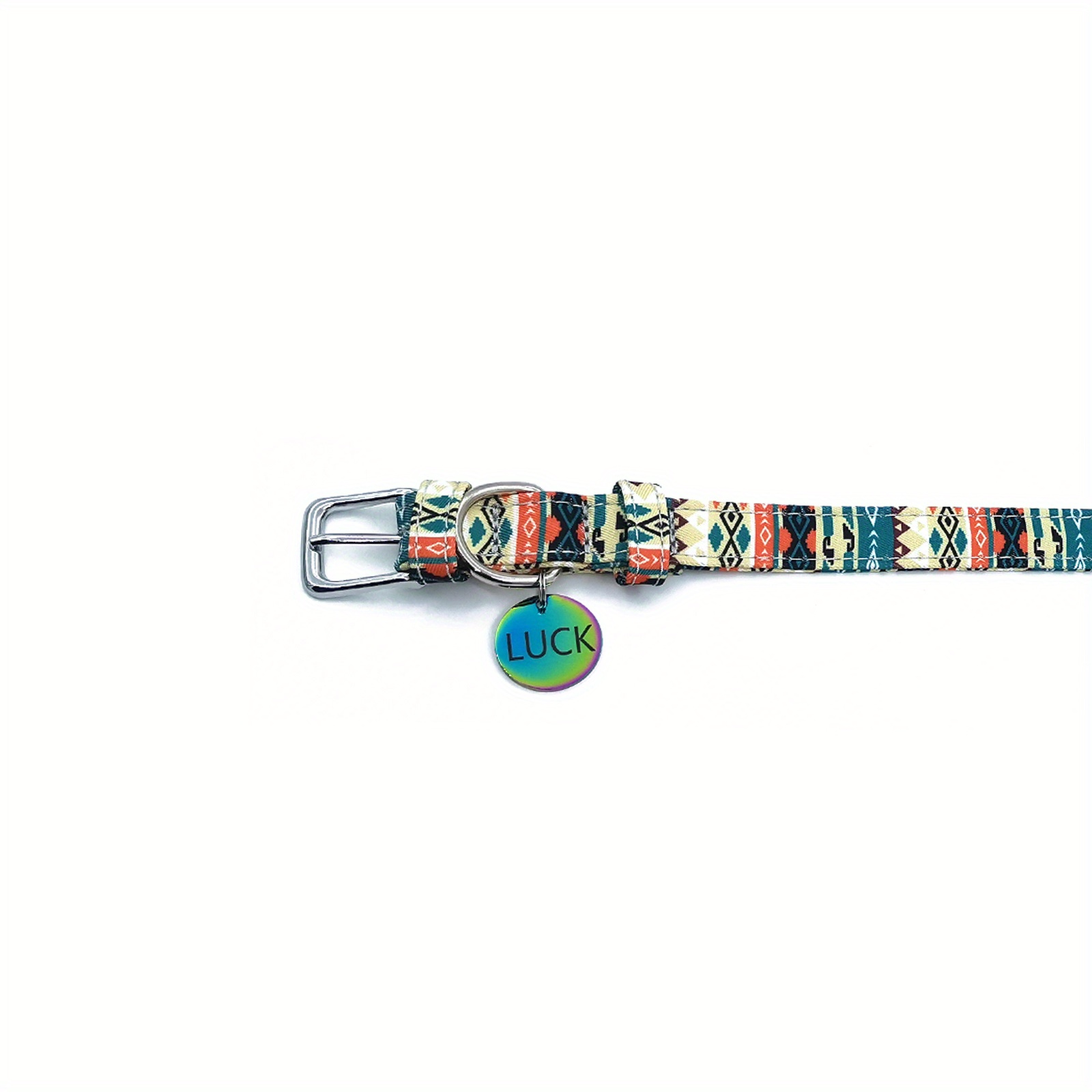 customized floral striped pet collar colorful stainless - Temu New Zealand