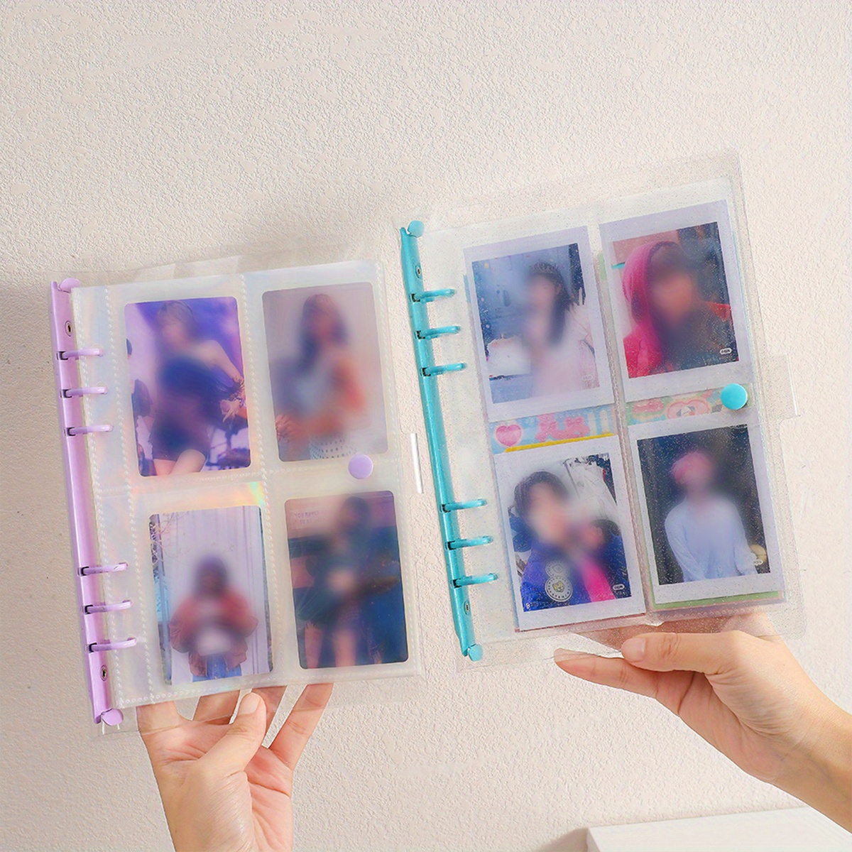 a5 clear loose leaf photo album 80 card capacity transparent - Temu ...